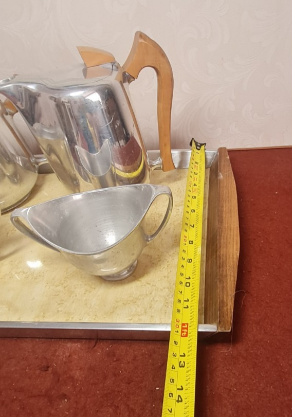 Picquot Ware Tea Set With Tray | eBay UK