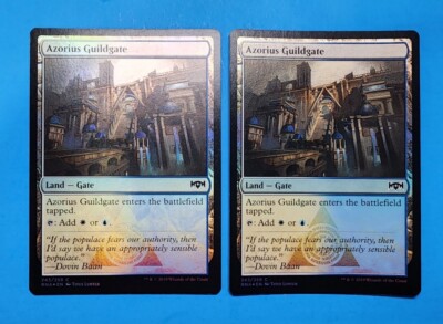 2x Azorius Guildgate Ravnica Allegiance 2019 Mtg Magic Card Land Gate ...