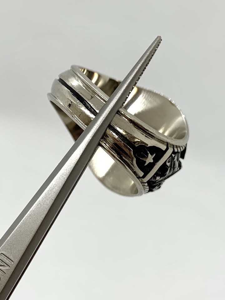 10k White Gold Class Ring St. Louis High School Honolulu 1973 Size 10.5 ...