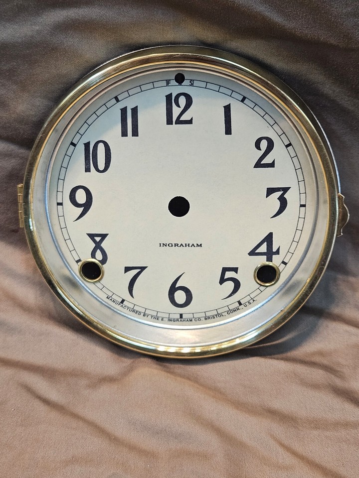 Restored Antique Ingraham Clock Dial and Bezel Refurbished | eBay