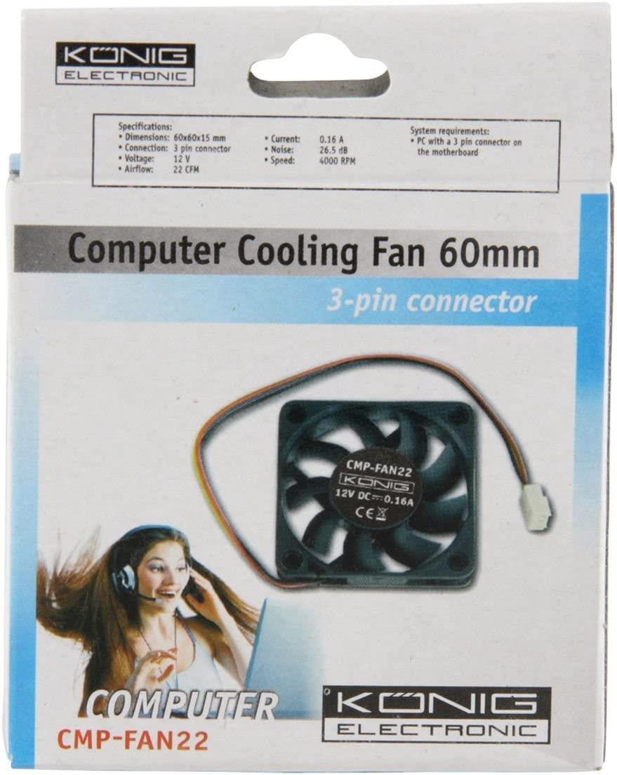 60mm Cooling Fan Computer Desktop PC Heat Sink Case Cooler 3 Pins ...