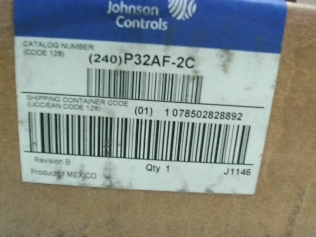 Johnson Controls JCI P32AF-2C Differential Pressure Switch - New In Box ...