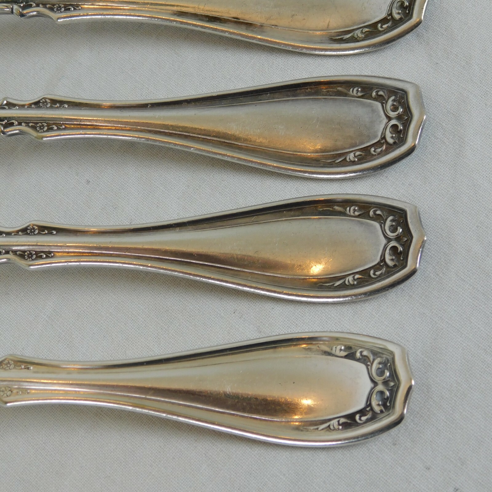 Irving Silverplate Pie Pastry Fork Set of 6 Oneida Keystone 1916 ...