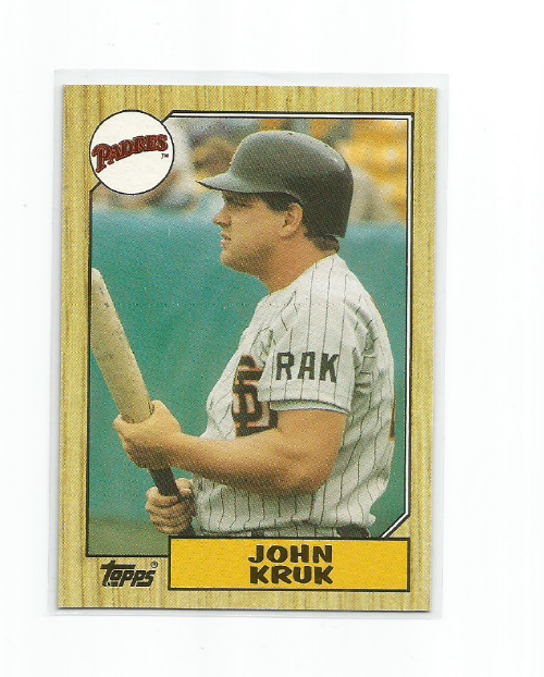 JOHN KRUK (San Diego Padres) 1987 TOPPS CARD #123 | eBay
