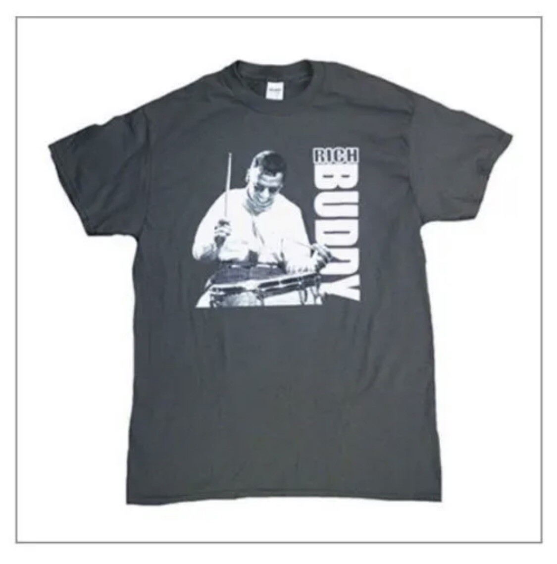 Buddy Rich classic snare drum photo vertical T Shirt small last 1 ...