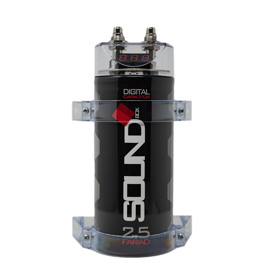 SoundBox SCAP2D, 2.5 Farad Digital Capacitor - 2500 Watts Peak ...