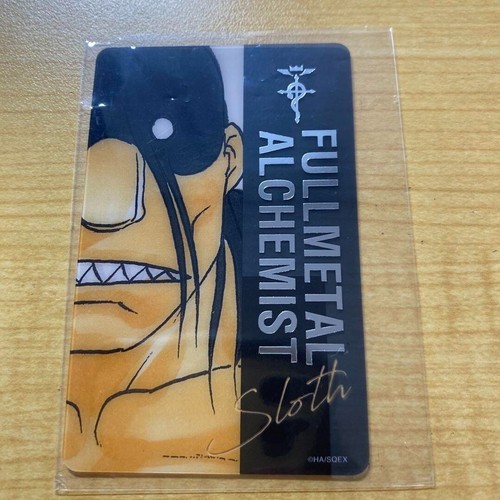 Fullmetal Alchemist collaboration cafe clear card Sloth | eBay