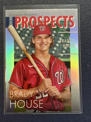 Brady House Modern Prospects Rookie Card Chrome Refractor 2023 Bowman ...