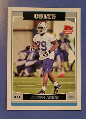 2006 Topps #264 Joseph Addai RC Rookie Card | eBay