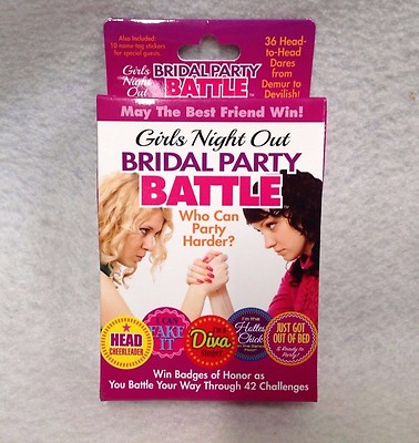 Bridal Party Battle Bachelorette Girls Night Out Game Badges of Honor ...