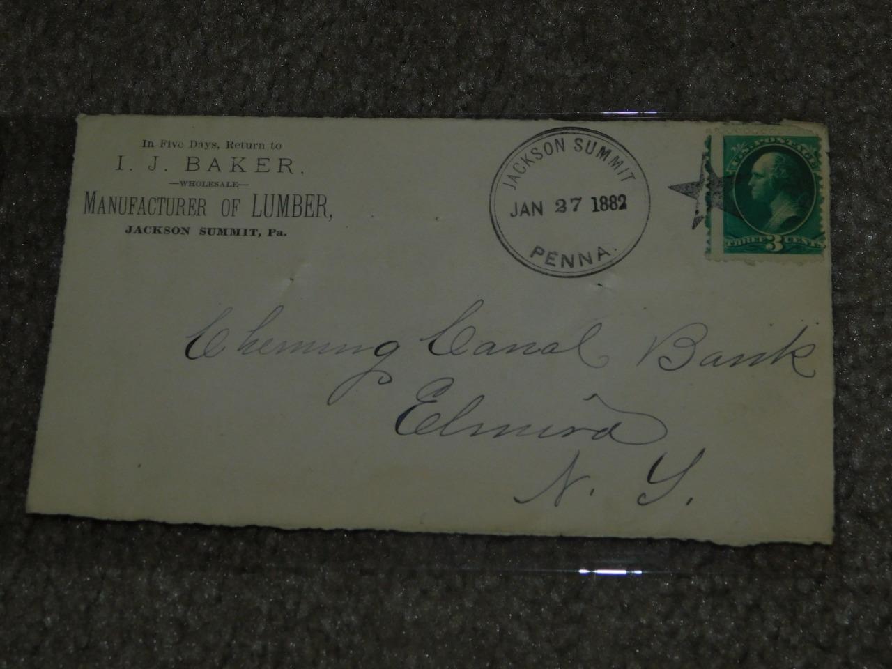 US EARLY 3 CENT BANKNOTE, JACKSON SUMMIT, PA., STAR, FANCY CANCEL (TOP ...