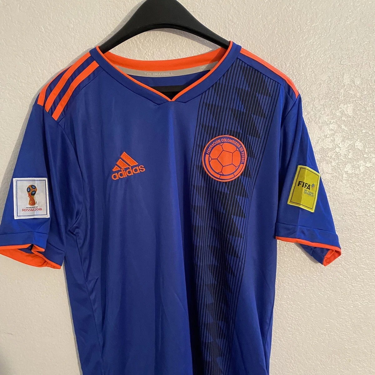 Adidas Colombia Official Men's Away Soccer Jersey World Cup