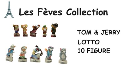 LES FEVES Fève COLLECTION TOM & JERRY LOTTO 10 FIGURE IN CERAMICA | eBay