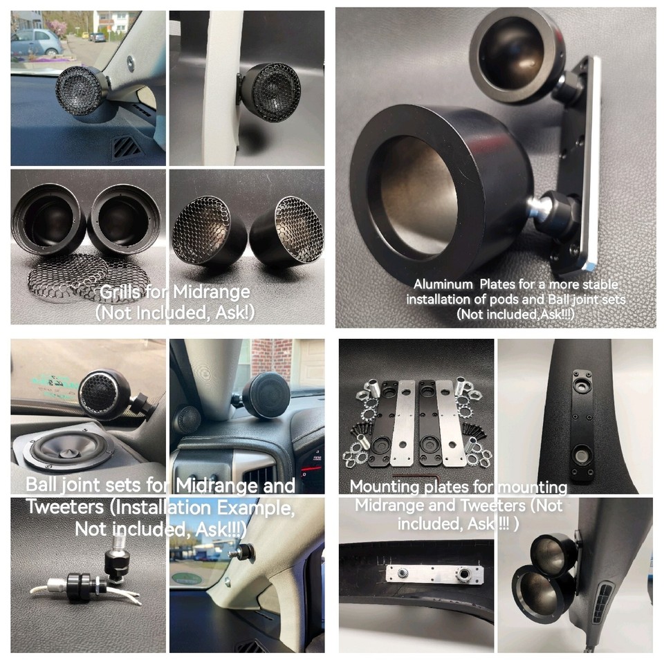 Focal ES 165KX3, Aluminum Pods for Focal Midrange and Tweeters ... | eBay