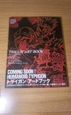 TRIGUN Roman Album Art Book Yasuhiro Nightow Japanese w/ Wide Obi Pin ...