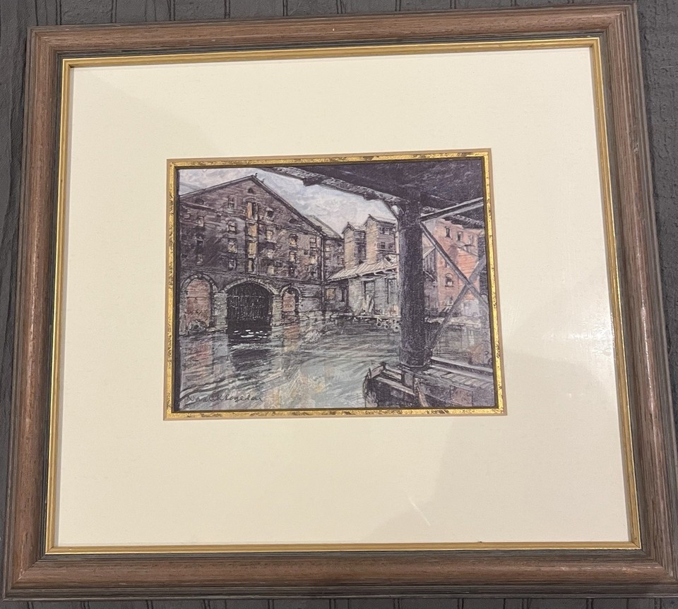 'Canal Basin', Sheffield, painted 1989-90. Artist: Norah K Rogerson ...