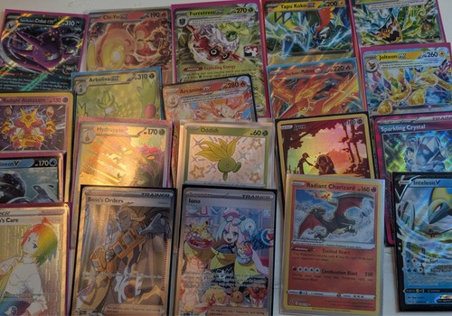 All ultra rare pokemon card bulk! No duplicates! V, ex, ultra rares ...