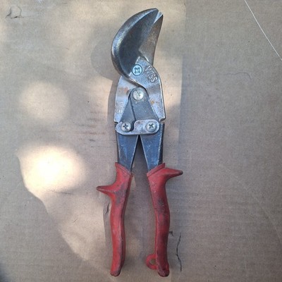 Wiss Compound Action Offset Straight & Left Cut Aviation Snips Red 9-1/ ...