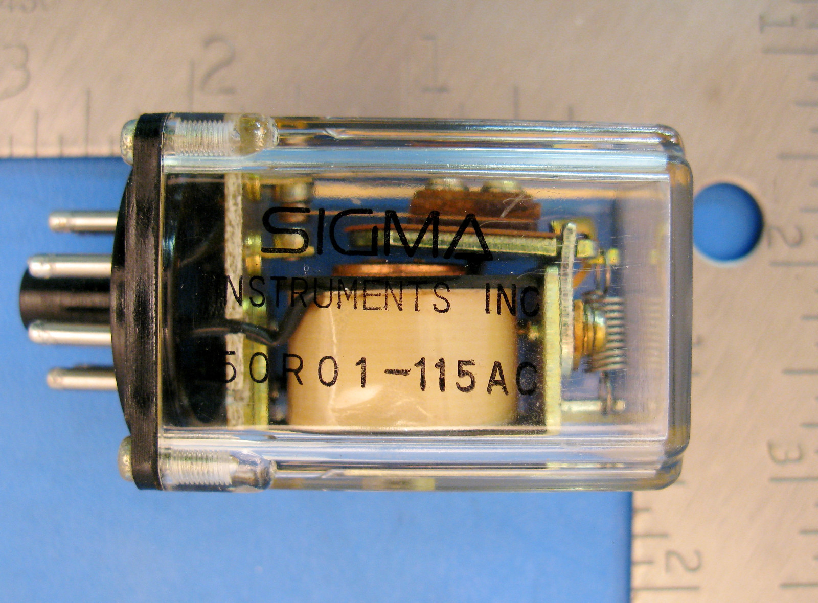 (1) SIGMA RELAY 50R01-115AC 8 PIN OCTAL SPDT RELAY 110VAC COIL 5A 28 ...