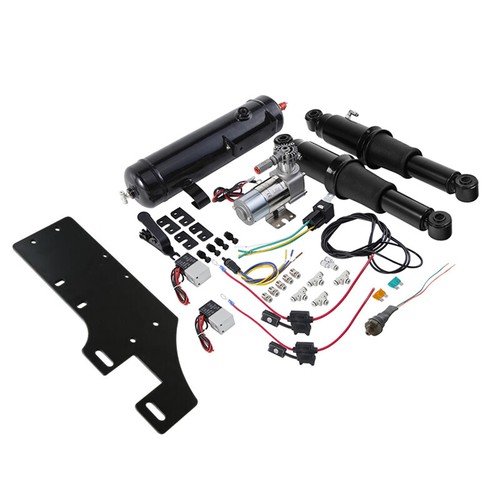 Rear Air Ride Suspension Kit & Air Tank Fit For Harley Road Glide 1994 ...