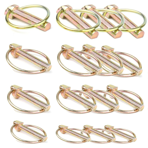 Lynch Pin Lynch Pin Assortment Kit Linch Pin with Ring 4 Sizes 30 Pcs ...