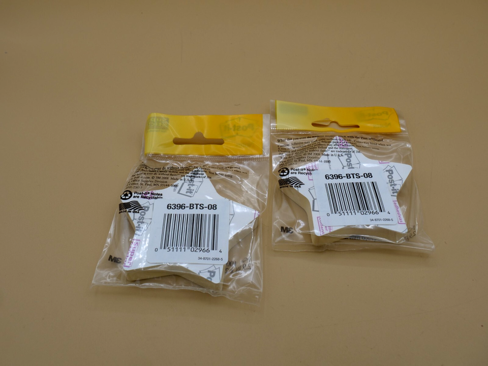 Post It Super Sticky Star Shaped Notes NEW Unique Shape 2.9"x2.8" | eBay