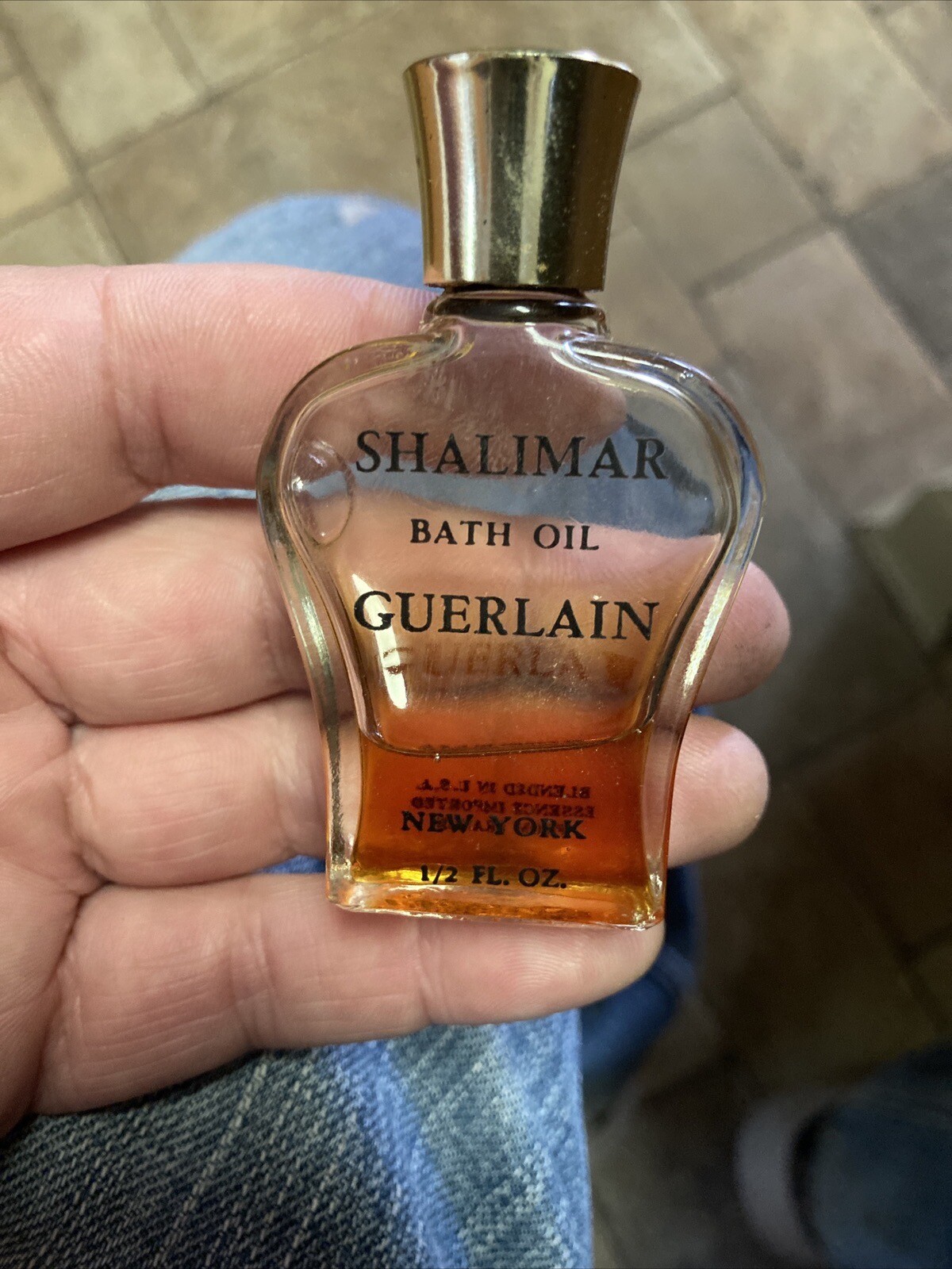 Vintage **RARE*** 1/2 oz Guerlain Paris Shalimar Bath Oil With Original ...