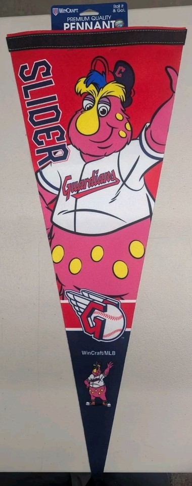 CLEVELAND GUARDIANS SLIDER PREMIUM QUALITY PENNANT 12"X30" BANNER MLB ...