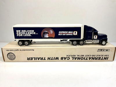 USPS Express Mail U.S. Postal Mail 1/64th Scale Ertl Tractor Trailer | eBay