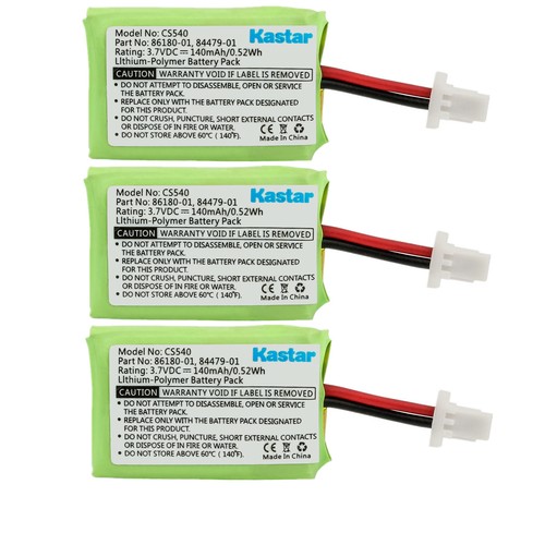 Kastar CS540 Battery 140mAh for Plantronics CS540 CS540A Wireless ...