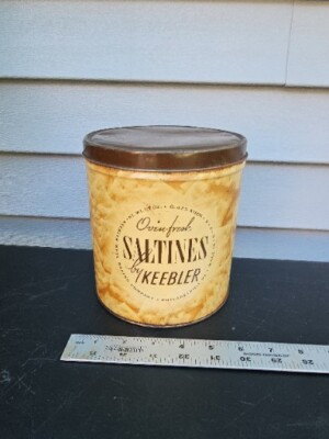 Vintage Keebler Saltines Tin Keebler United Biscuit Co. Philadelphia ...