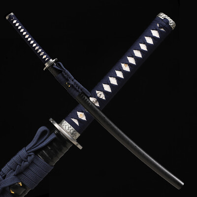Battle Ready 1095 Steel Blade Full Tang Japanese Samurai Katana Sword ...