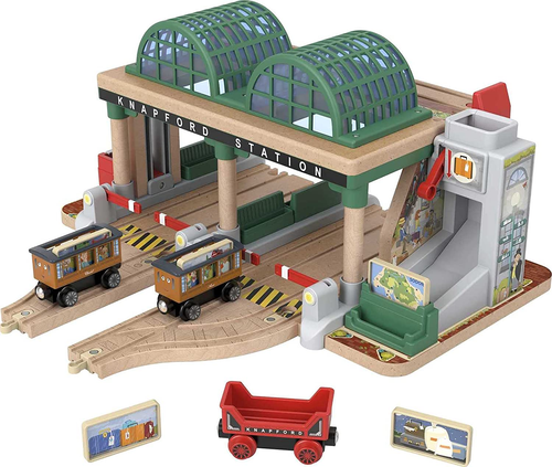 Wooden Railway Toy Train Set Knapford Station Passenger Pickup Wood ...