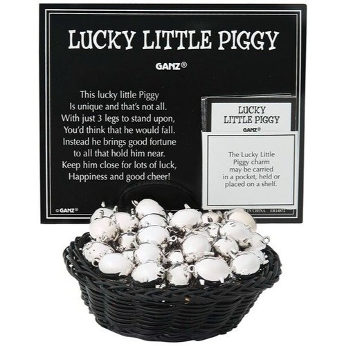 Ganz Miniature Pocket Charm Lucky Little PIg Figurine with Insert Card ...