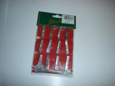 3 Silver Christmas Card Lines & Pegs Excellent Value 4 Money 3x12 Pegs ...