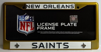 New Orleans Saints License Plate Frame | eBay