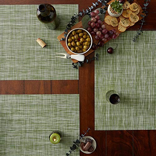 PVC Tabletop Collection Placemat Set, Rectangle, 13x17.25" Fig Green | eBay
