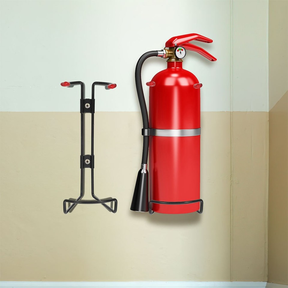 2 Pcs Fire Extinguisher Wall Hook Fire-fighting Equipment Bracket ...