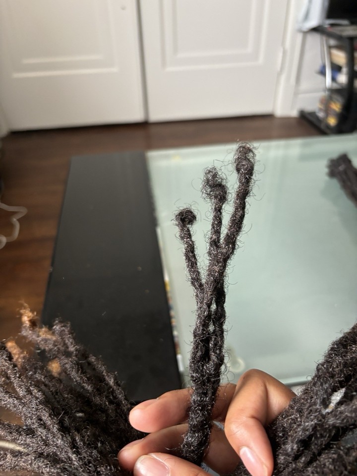 54 Pcs Human Hair Dreadlocks Varying Lengths From 5.5 Inches To 12 ...