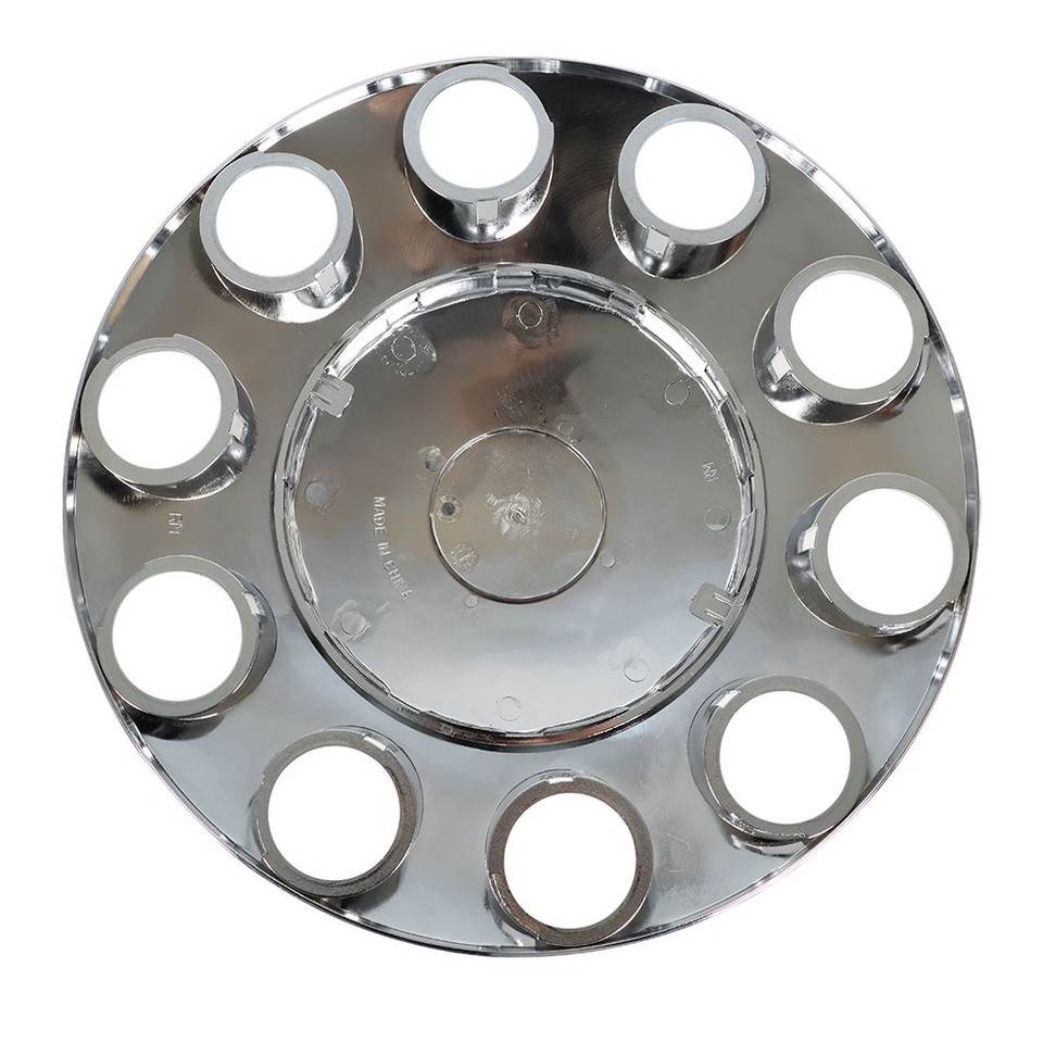 Front & Rear Complete Chrome Hub Cover Semi Truck Wheel Kit Axle Cover ...