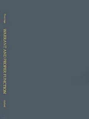 Warrant and Proper Function by Alvin Plantinga (English) Hardcover Book ...