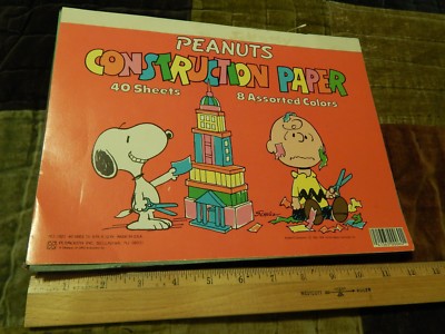 PEANUTS by Charles Schulz [9'' x 12''] ~Construction Paper~ Snoopy ...