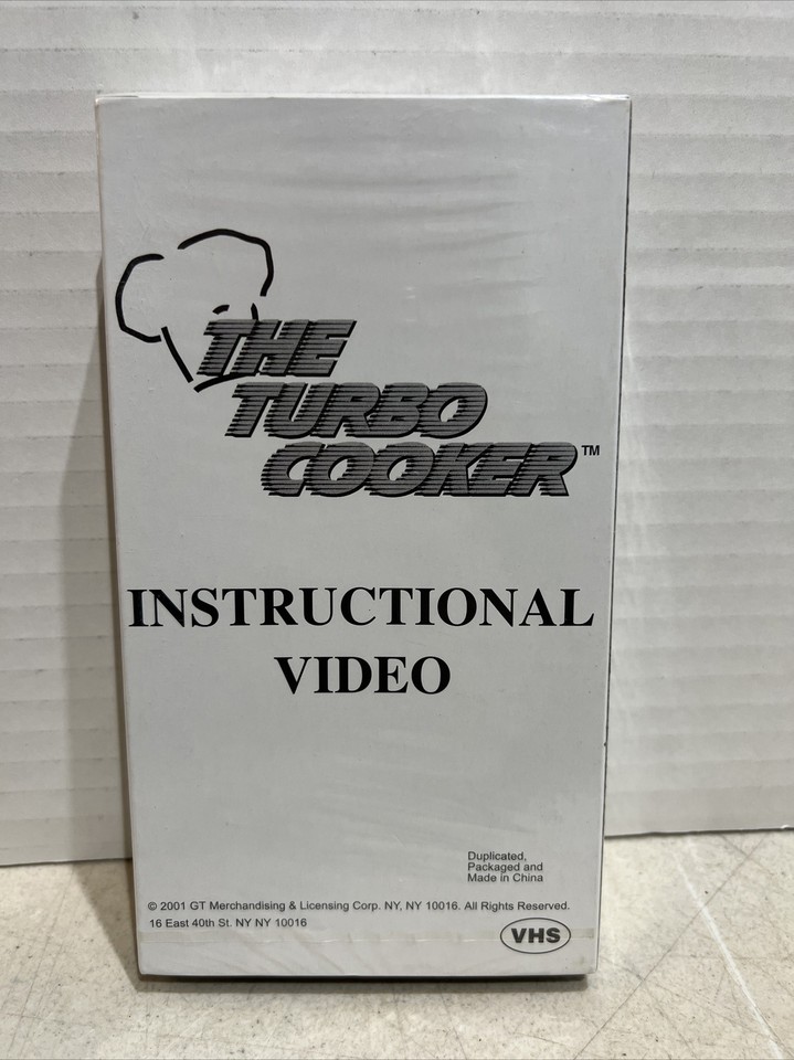 The Turbo Cooker Instructional Video VHS NEW Sealed Kitchen Cooking | eBay