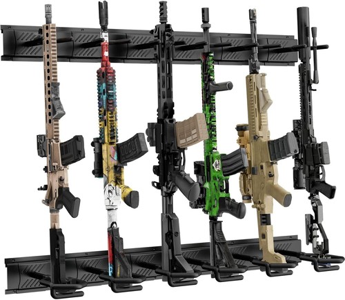 Adjustable Gun-Rack-Wall-Mount Heavy Duty Steel Gun Rack Display Stand ...