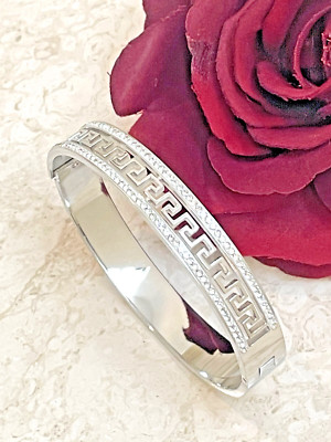 10mm bracelet Ancient Greece Jewelry 18k Gold Greek key pattern ...