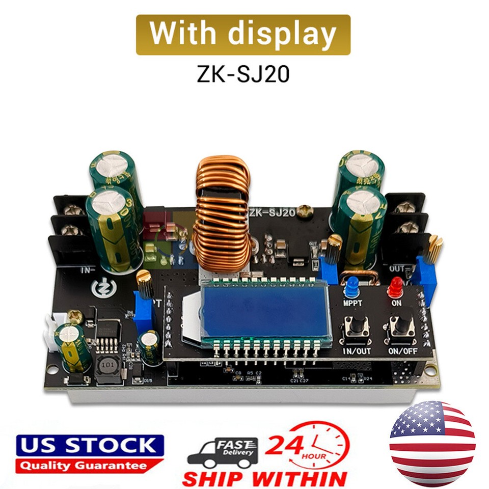 300W DC 7V-80V to DC1.4V-79V 20A Boost/buck Power Supply Module Solar ...