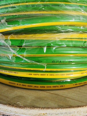 6AWG 25ft Pro Tri-Rated E254552 Wire Cable PP001243 6GA 600V | eBay
