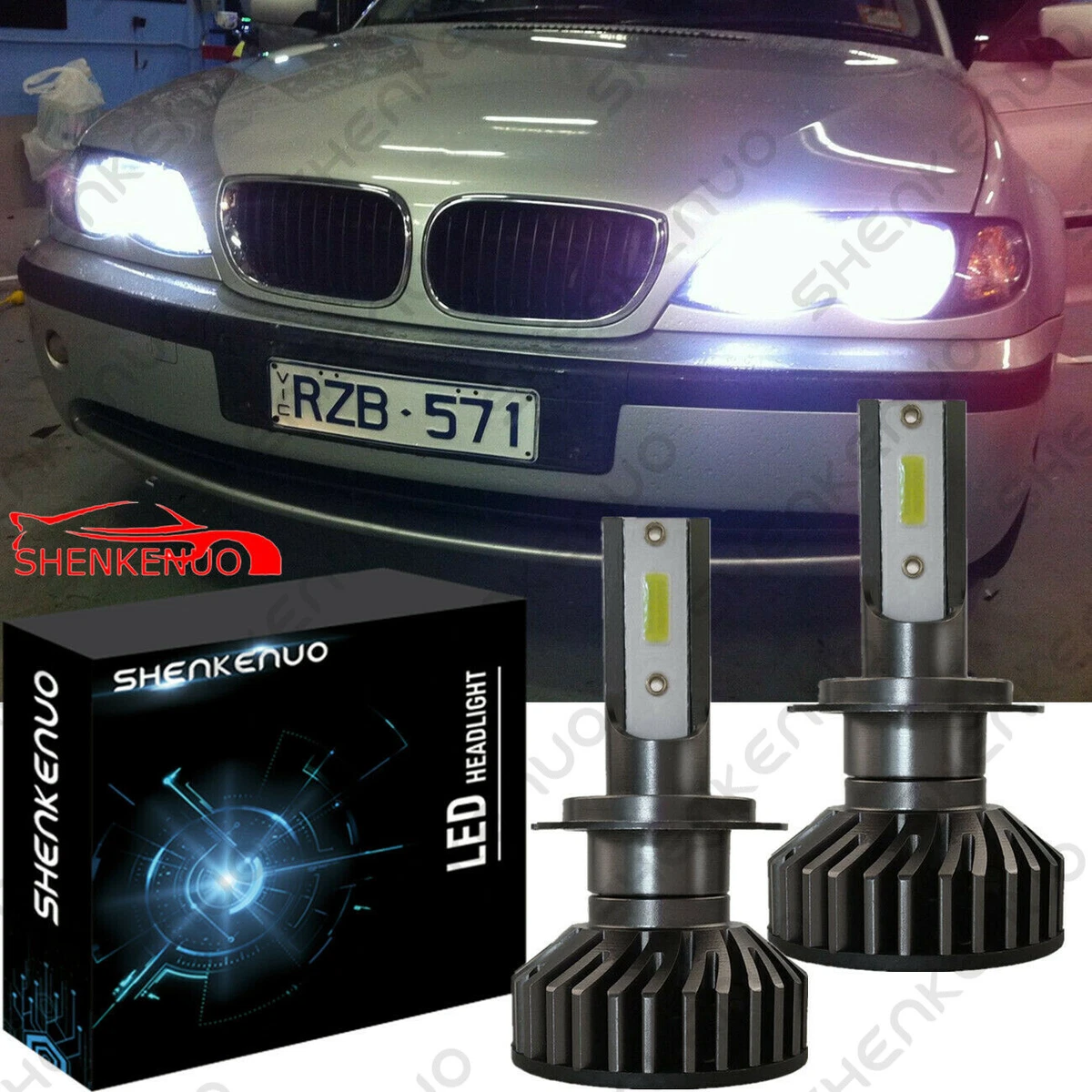 BMW E46 LED Headlight Upgrade, H7 Reflector Headlamp LED, 44% OFF