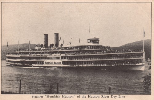 S.S. Steamer Ship Hendrick Hudson of the Hudson River Day Line Vintage ...