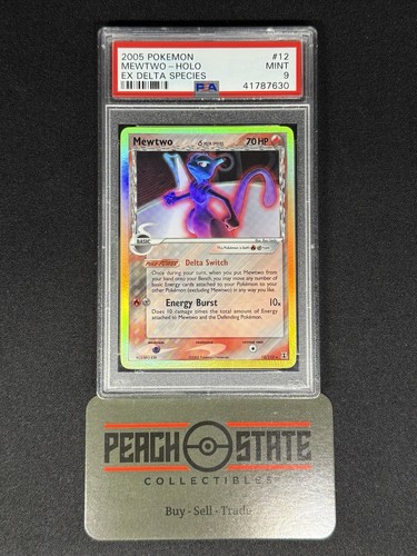 PSA 9 MINT - Mewtwo 12/113 EX Delta Species Holo Rare Pokemon TCG 2005 ...